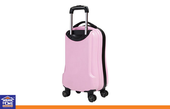 20 Inch Pink Travel Luggage Cases , Custom Trolley Hand Suit Case for Students
