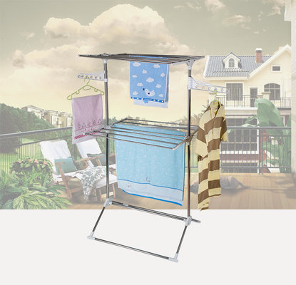 Home Boutique Collapsible Clothes Drying Racks Free Standing Metal Clothing Hanger