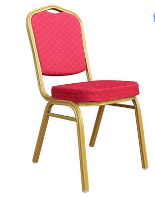 Hotel Party Modern Furniture Chairs with Cushion , Dining Room Chairs with Square Tube