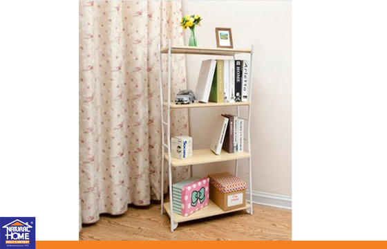 Space Saving 4 Tiers Shelf Storage Rack for Home or Office Furniture , Custom Color and Size