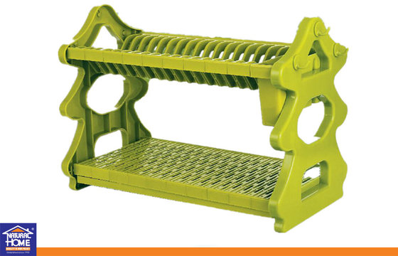 Custom Kitchen Equipment ABS Plastic 3 Layer Dish Rack , Tree Design Dish Racks