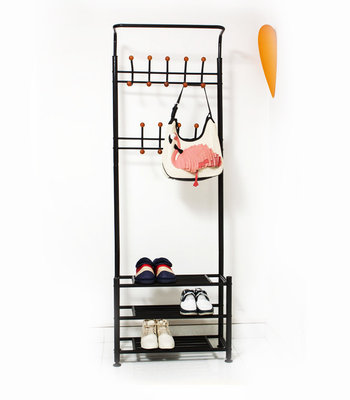 Multi-function 5 Layer Shoe Storage Racks with Hooks for Home / Hotel or Supermarket