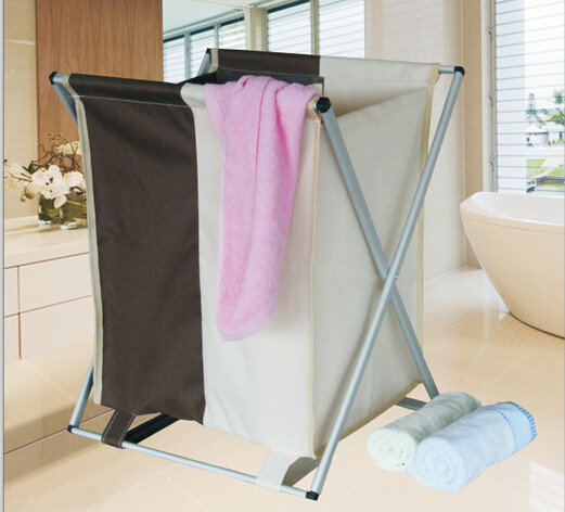 PE Coated Tube and Oxford FabricDecorative Storage Boxes / Bags Space Saving Furniture