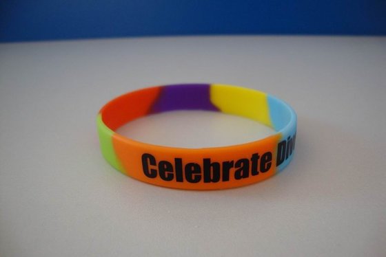 Promotional Gift For Adult Size, Rubber Glowing Custom Silicone Wristband With 100% Silicone