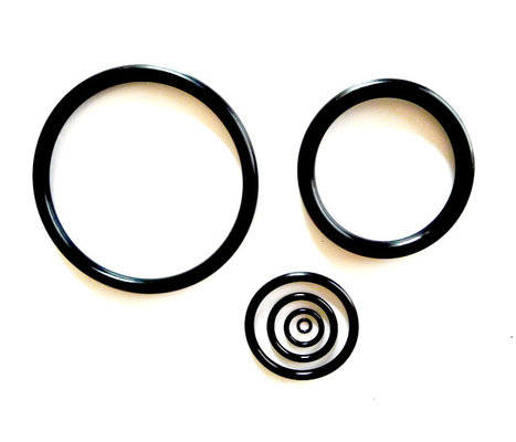 Black Viton O-Ring, AS568 Standard And Non-Standard Sizes, Silicone O-Rings For Assemble Parts / Repair Parts