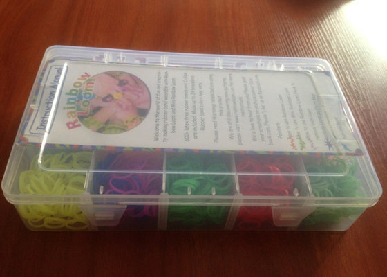 Charming Silicone Wristband Bracelet 10 Colors Diy Rainbow Loom Band Kits