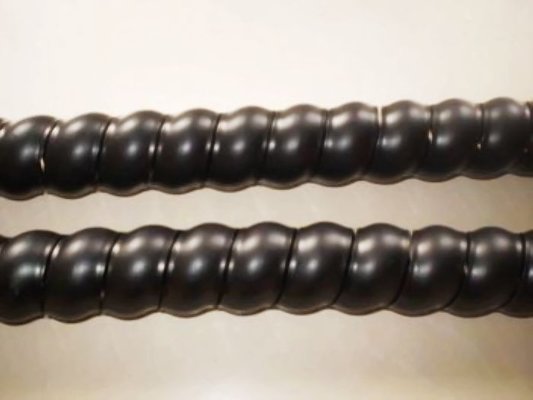 industrial customized Black / Yellow PP Spiral hose protective sleeve 6-110mm ID