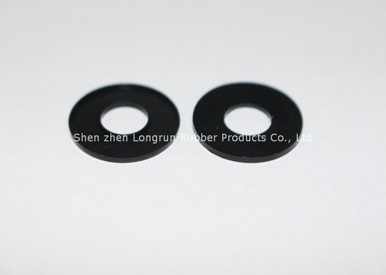 Black Molded Rubber Sealing Washers High Gloss Surface Film Membrane 50 Shore A
