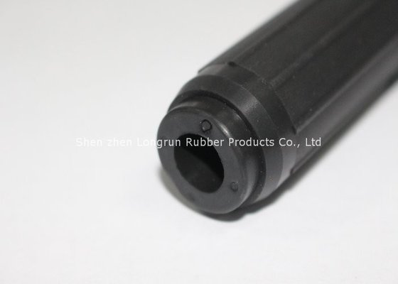60 Shore A Black NBR Industrial Rubber Hose Tube Sleeve , Hollow Inside
