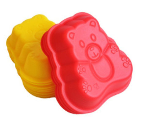 Silicone manufacturer Silicone baking tools mini panda shaped silicone cake mold SB-011