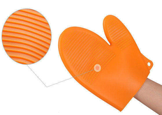 Household Small  food grade silicone baking gloves Anti - slip with printed logo