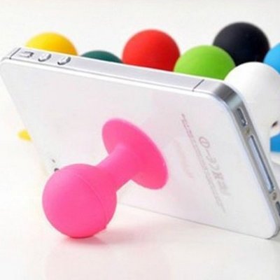 Octopus Ball Stents Circular Silicone Mini Sucker Cell Phone Accessory Holder For Iphone