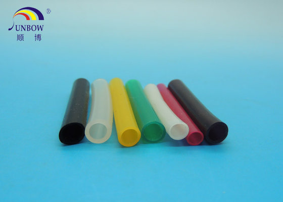 Anti-Corrosion Silicone Rubber Hose / FlexibleRubber Tubing White Green Yellow