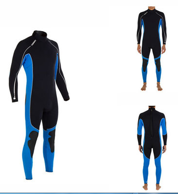 3mm CR Neoprene Diving Suit for Men Water Sports , Smooth Skin