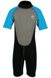 Smooth Skin Neoprene Diving Suit , Kids Neoprene Shorty Wetsuit Waterproof
