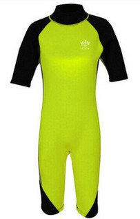 Smooth Skin Neoprene Diving Suit , Kids Neoprene Shorty Wetsuit Waterproof