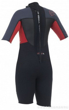 Thin Neoprene Dry Suits With Local Zipper , Wear Resistant Rubber