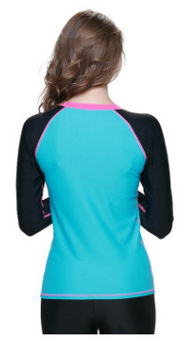 Surfing Jacket Neoprene Tops For Women , 3mm Neoprene T Shirt