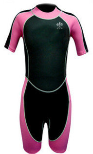 SCR Neoprene Surf Jacket Short Sleeve Full Wetsuit With Fine Skin