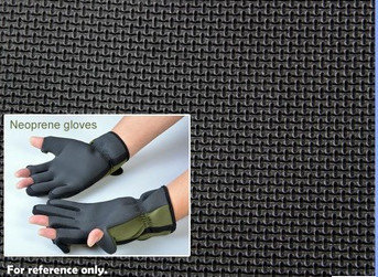 No Slip 3MM Neoprene Sheet Shark Skin Gloves Butadiene Rubber SBR