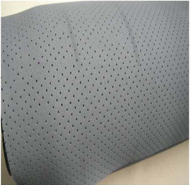 Perforated SCR Sponge Rubber Sheet Laminated with Single Fabric