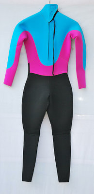 Pink  Women Neoprene Diving Suit with Mesh on Chest and back