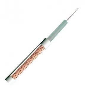 7 × 0.18mm Stranded BC RG59 Micro CATV Coaxial Cable with Solid PE 95% CCA Braid