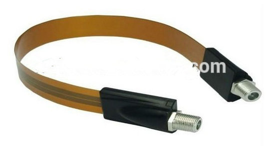 Femelle de F au câble plat femelle de coupleur de F pour le coupleur plat de câble coaxial de liaison TV par câble de RG6 RG-6