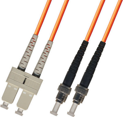 orange optique duplex à plusieurs modes de fonctionnement de 3M ST-SC 50/125 de câble de correction de fibre