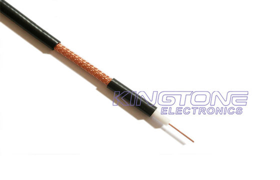 L'A.W.G. du câble coaxial de liaison 20 de la télévision en circuit fermé RG59 AVANT JÉSUS CHRIST a écumé PVC cm de tresse du l'Al-Aluminium métallisé par PE 95% CCA