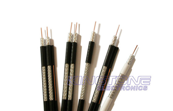 Assemblée plénière RG6 tri. PVC évalué de CMP d'A.W.G. CCS du câble coaxial de liaison 18 de CATV pour la télévision par satellite