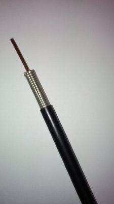Le type le câble CATV RG500 24 du tressage RG de Coxial finit le câble de tressage avec la veste de PE