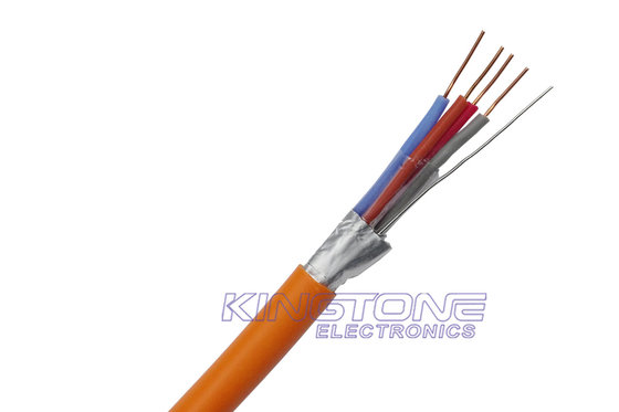 Le câble résistant au feu de FRHF 4×0.22mm2 avec 4 noyaux découvrent le cuivre, câble libre d'halogène