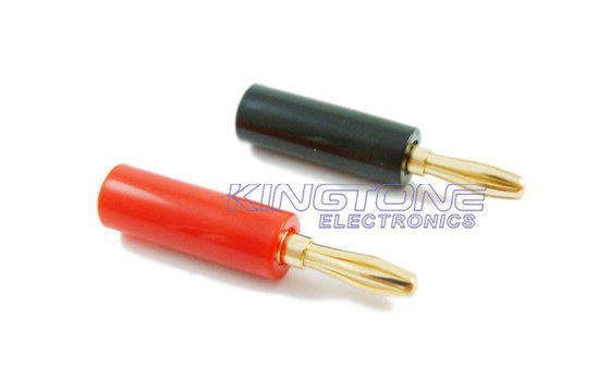 Type doubles câble coaxial de liaison ou fils de soudure de connecteurs de prises de banane de prise