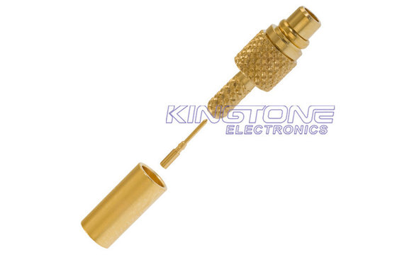 MMCX cuir embouti de connecteurs et câble RG174/188/316 à angle droit de prise