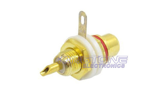 Cables connecteur coaxiaux femelles de RCA avec des prises de cuir embouti de Jack de bâti de panneau pour le coaxial 75