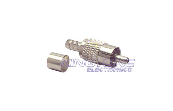 Cables connecteur coaxiaux femelles de RCA avec des prises de cuir embouti de Jack de bâti de panneau pour le coaxial 75