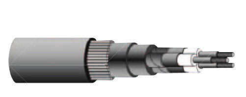 câble libre de bas halogène souterrain de fumée de 3.6/6KV XLPE pour des lignes de distribution