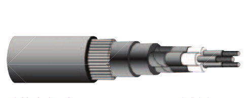 Le câble libre XLPE LSHF de bas halogène blindé de fumée du fil d'acier a isolé 12KV/20KV