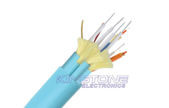 Câble optique d'intérieur de réseau de fibre de PVC de 12 noyaux