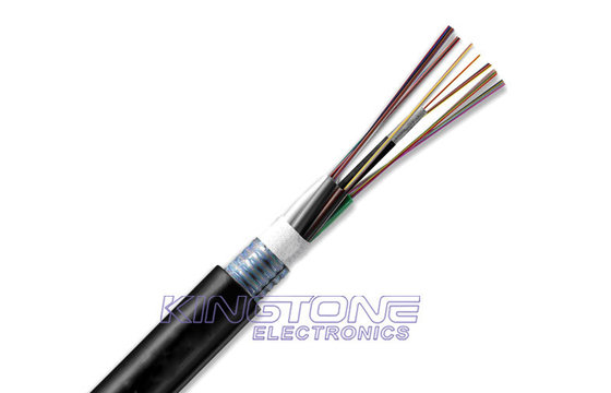 la correction optique blindée de fibre de bande d'AL de 9.7mm câble GYTA/câble acier de mise en réseau