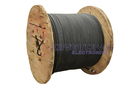 Millimètre 4 de noyau de GYXTC8S 13,5 de câble optique de fibre avec la norme du CEI 60794-1, noire