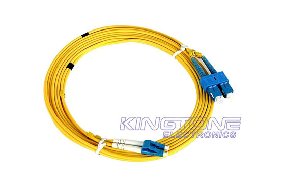 Sc optique multi de câble de correction de fibre de mode au duplex de LC 62.5/125