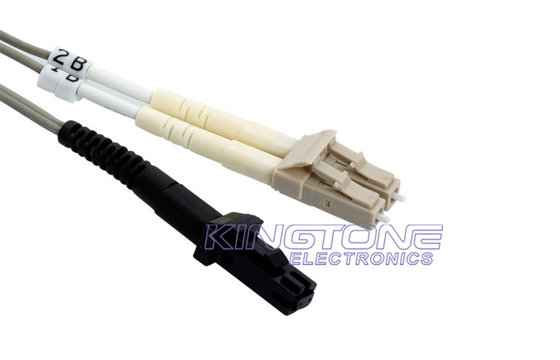 LC orange au câble de fibre optique 62.5/125 de correction de MTRJ avec la basse perte par insertion