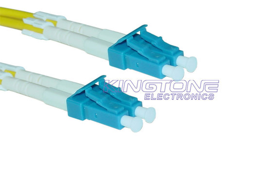 LC au câble 50/125 optique de correction de fibre de LC à plusieurs modes de fonctionnement avec la veste de 3.0mm OD