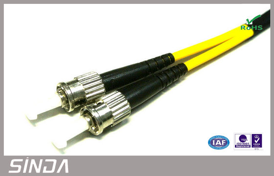 SM optique millimètre de câble de corde de correction de fibre de St LSZH disponible pour le réseau de FTTH CATV