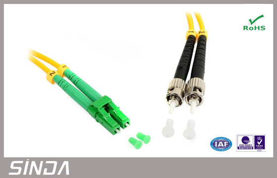 Corde de correction de fibre optique de LC/St 9/125um unimodale pour CATV/FTTH/LAN