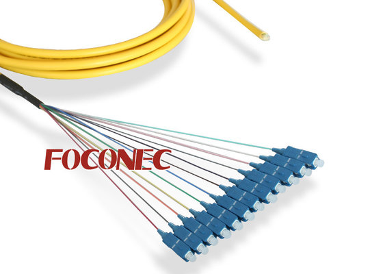Corde de correction optique multi de fibre, tresse unimodal de tronc de 12 fibres de Sc