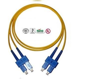 Adapté aux besoins du client 12 duplex unimodaux optiques de corde de correction de fibre de Sc de noyau
