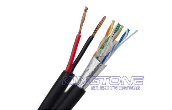Ftp CAT5E 24AWG découvrent le cuivre avec la puissance de CCA échouée par 31×0.25mm pour la sécurité